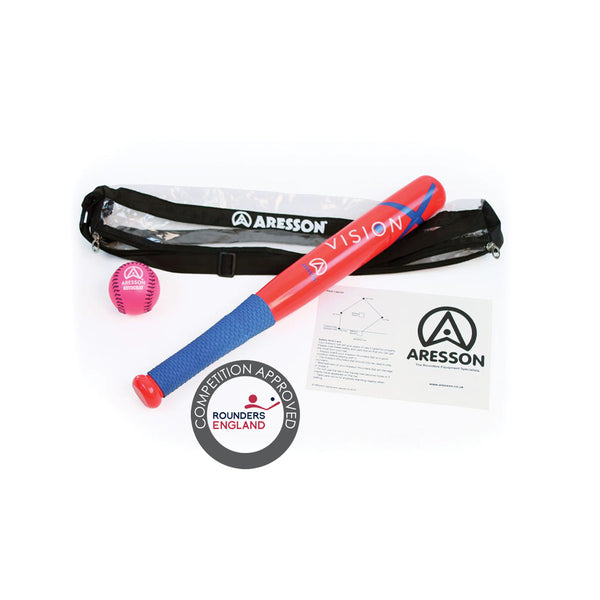 Aresson Rounders Vision X Bat & Ball Pack – Rounders England